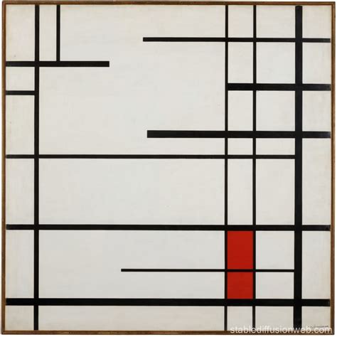 Piet Mondrian Composition Art Stable Diffusion Online