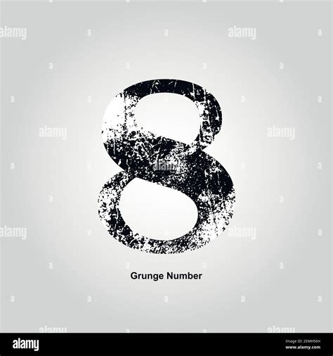 Grunge Numbers Vector Illustration Stock Vector Image Art Alamy