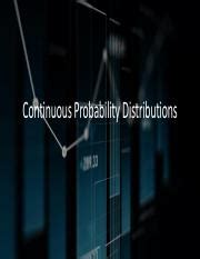 Understanding Continuous Probability Distributions Shapes Course Hero