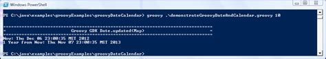 inspired by actual events groovy jdk gdk date and calendar
