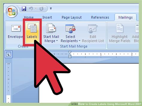 How To Create Labels Using Microsoft Word 2007 13 Steps