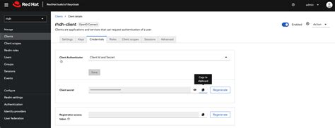 keycloak infra setup red hat developer hub documentation