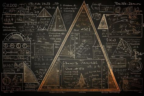 Mathematics Trigonometry Graph Chalkboard Premium Ai Generated Image