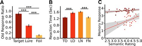 Behavioral Results During Retrieval And After The Scan A The