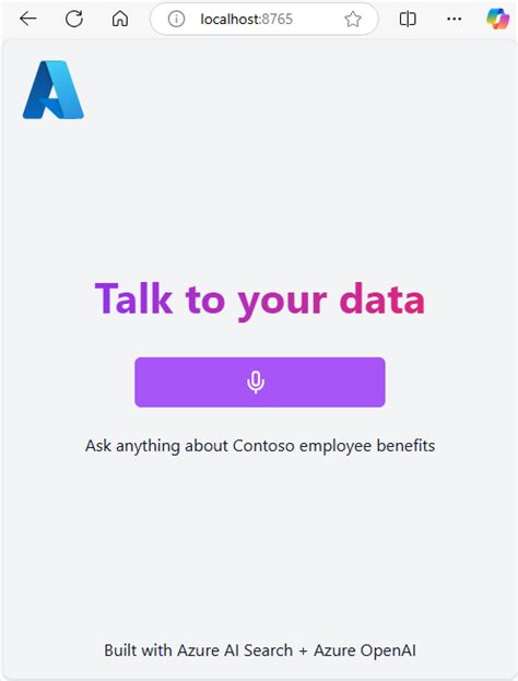 Voicerag An App Pattern For Rag Voice Using Azure Ai Search And The