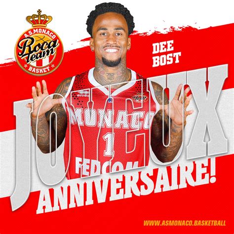 🎂 Joyeux Anniversaire Dee Bost 🥳 As Monaco Basket