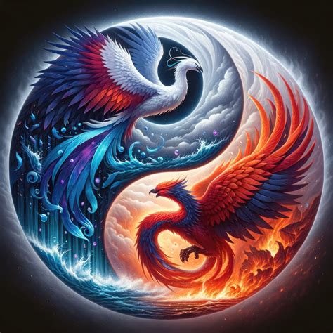 Descarga Digital De Alta Resolución De Phoenix Yin Y Yangs Etsy Art