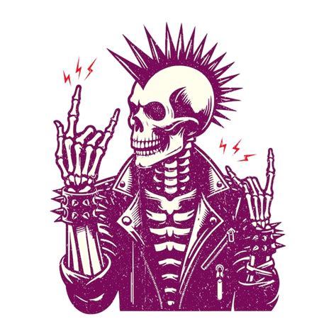 Skeleton Punk Vectors And Illustrations For Free Download Freepik