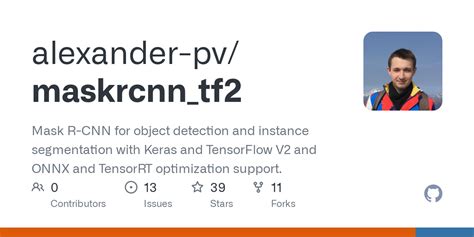 Github Alexander Pv Maskrcnn Tf Mask R Cnn For Object Detection And Instance Segmentation