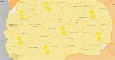 Ветер со над 70 километри на час и многу дожд УХРМ издаде МЕТЕОАЛАРМ Skopjeinfo Mk