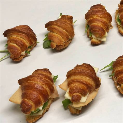 Mini Croissant Sandwiches Minimum Order 30 Pcs Munich Finest Bakery