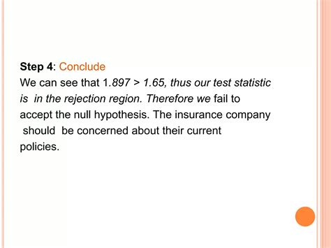 Hypothesis Testing Examples On Z Test Pptx Physics Science