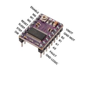 DRV8825 Stepper Motor Driver With Heat Sink Flux Electronix
