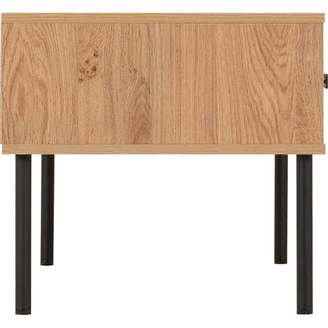 Seconique Leon 2 Drawer Medium Oak Effect Coffee Table Homebase