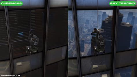 Incredible GTA V Comparison Shows Off New Ray Tracing Reflections Features RockstarINTEL