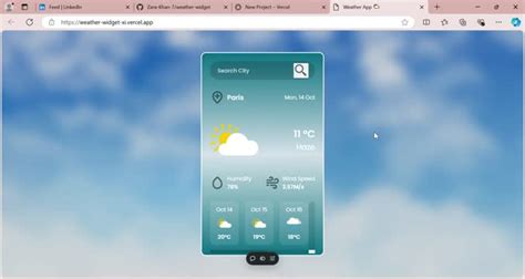 Zara Yousuf On Linkedin Weatherapp Html Css Webdevelopment