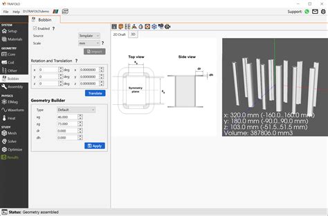 Bobbin Trafolo Simulation Software