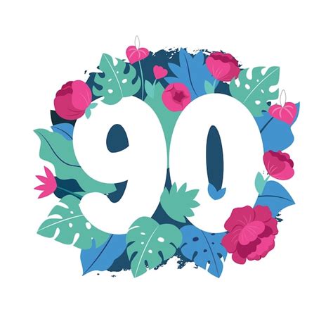 Image Of The Number 90 Clipart