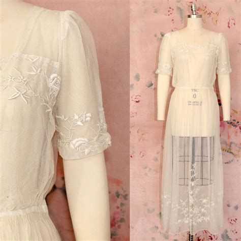 Diaphanous Gown Etsy