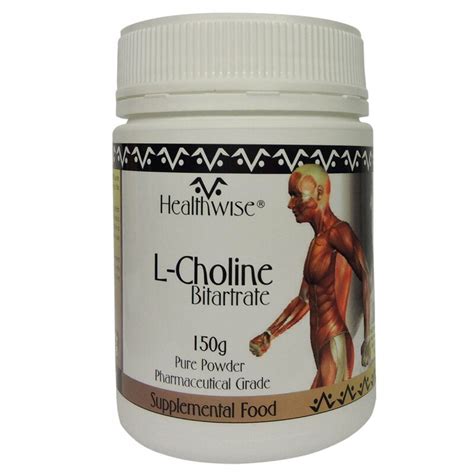 Healthwise L Choline Bitartrate 150g My Health Food Shop