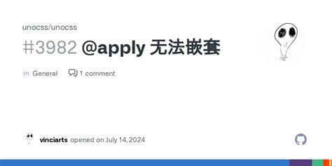 Apply 无法嵌套 · Unocss Unocss · Discussion 3982 · Github