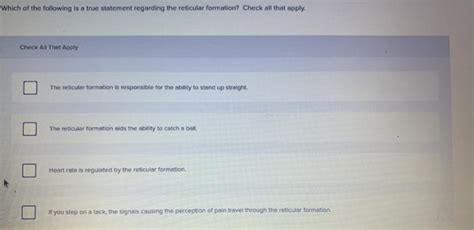 Solved Which Of The Following Is A True Statement Regarding