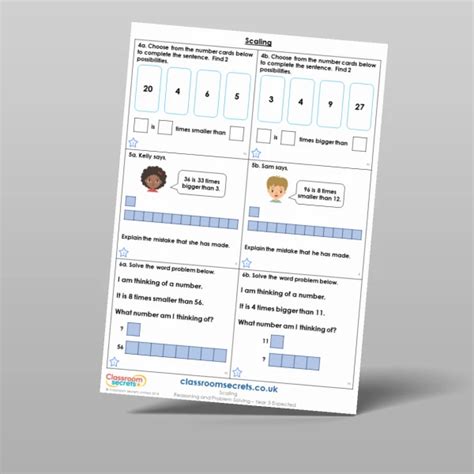 year 3 scaling reasoning and problem solving resource classroom secrets