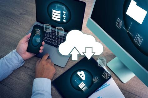 Premium Photo Cloud Computing Business Network Server Storage