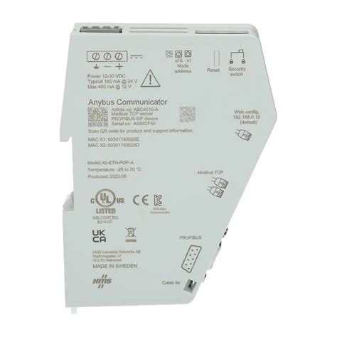 Hms Abc4018 Anybus Communicator Modbus Tcp Server Automation24