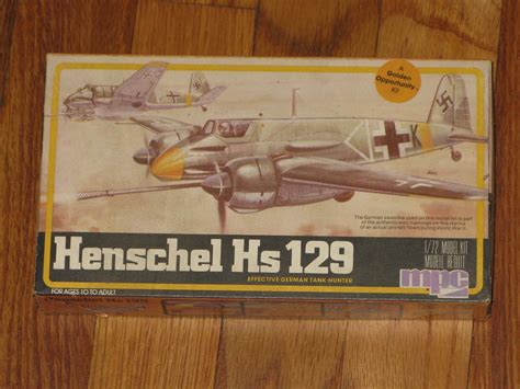 Mpc Henschel Hs 129 German Bomber Model Kit 4807681795