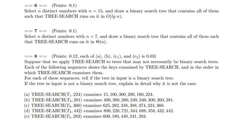 Solved 6 Points 01 Select N Distinct Numbers With