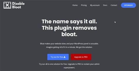 افزونه سرعت سایت Disable Bloat Pro Seo84