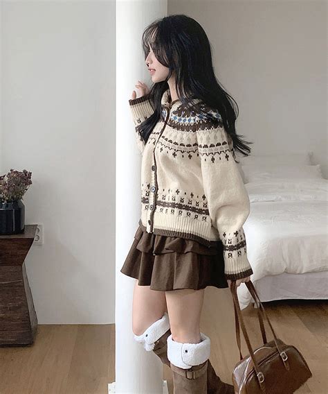 클래식블랑 포근🤎 불멍 노르딕 후드 루즈핏 가디건 겨울 가을 연말룩 후드가디건 아방핏 클래식블랑