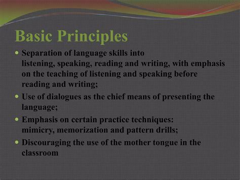 Audio Lingual Method 111 Pptx