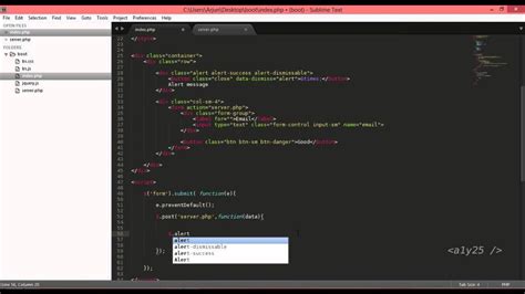 Bootstrap Jquery Ajax Alert Animation From Side To Side Youtube