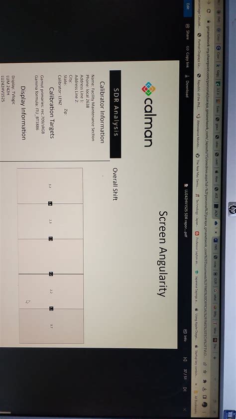 Screen Angularity R Colorcalibration