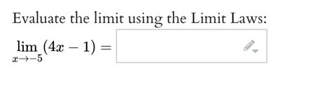 Solved Evaluate The Limit Using The Limit Chegg Com
