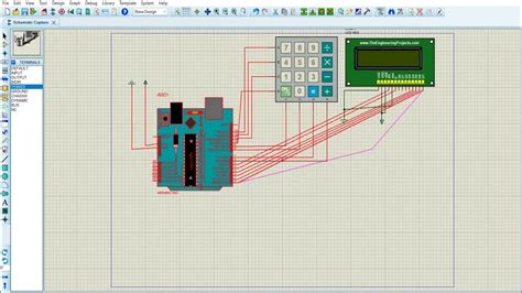 How To Simulate 4x4 Matrix Keypad With Arduino In Proteus 8