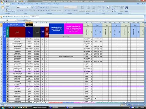 Follow Up Excel Template