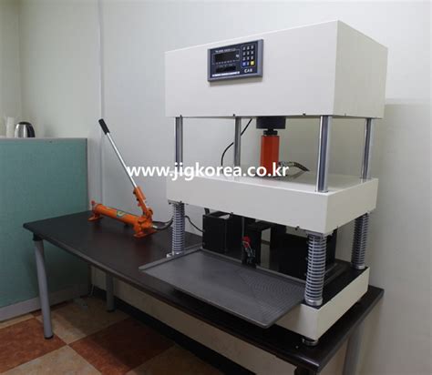 전기차 밧데리설 조리압착 밀착유압 프레스 Function Tester Test Automation 자이로 테스트 지그제작 코리아주jig제작 Pcb 검사