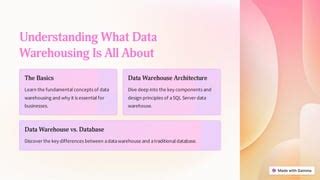 Unlocking Insights The Comprehensive Guide To Data Warehousing With SQL Server PPT