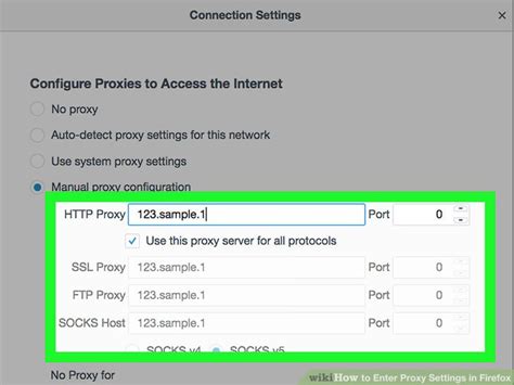 how to enter proxy settings in firefox 10 steps with pictures