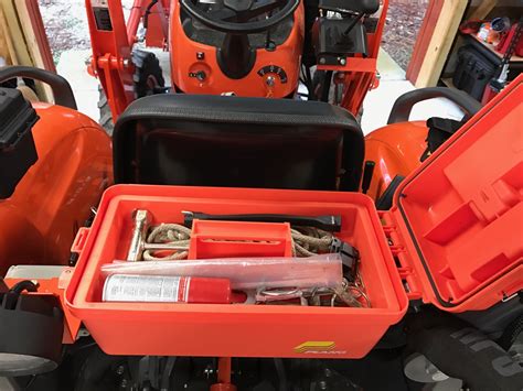 Kubota Tractor Tool Boxes Logging Chain Storage Lx2610 R Kubota