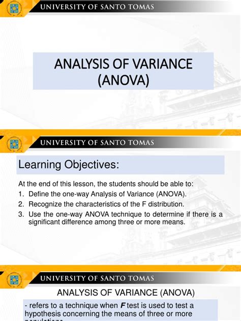 Anova F Test Updated Pdf F Test Analysis Of Variance