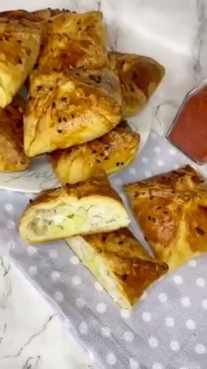 Самса из слоеного теста с курицей Youtube