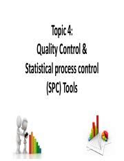 Topic 204 Quality 20Control 20 20Statistical 20process 20control 20 28SPC 29 20Tools Jan 202022