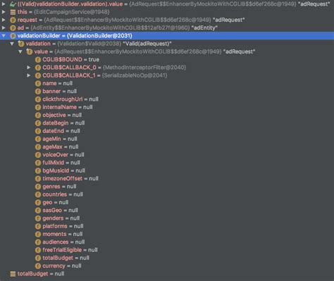Java How Can I Look Into This Variable In Intellijs Debugger Stack Overflow