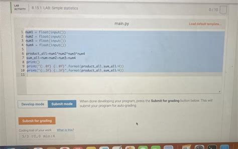 Given 4 Floating Point Numbers Use A String