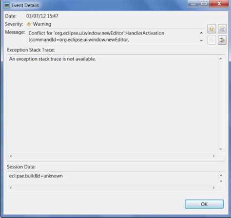 Conflict For Orgeclipseuiwindowneweditor Stack Overflow