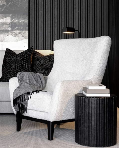 Groove Side Table Black Newport